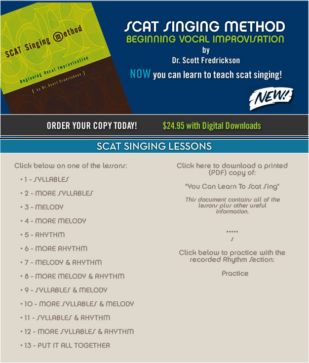 You Can Learn To Scat Sing - Scat Singing Method by Dr. Scott Fredrickson